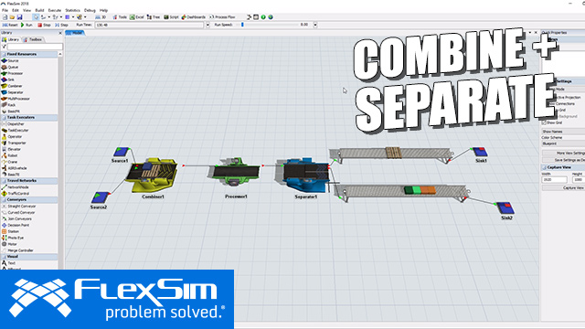 Combine and Separate Items | FlexSim