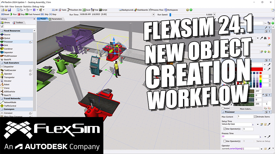 Flexsim 24 1 New Object Creation Workflow Flexsim